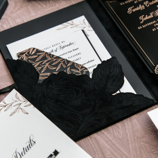 Trending: Velvet Wedding Invitations - Lepenn Designs